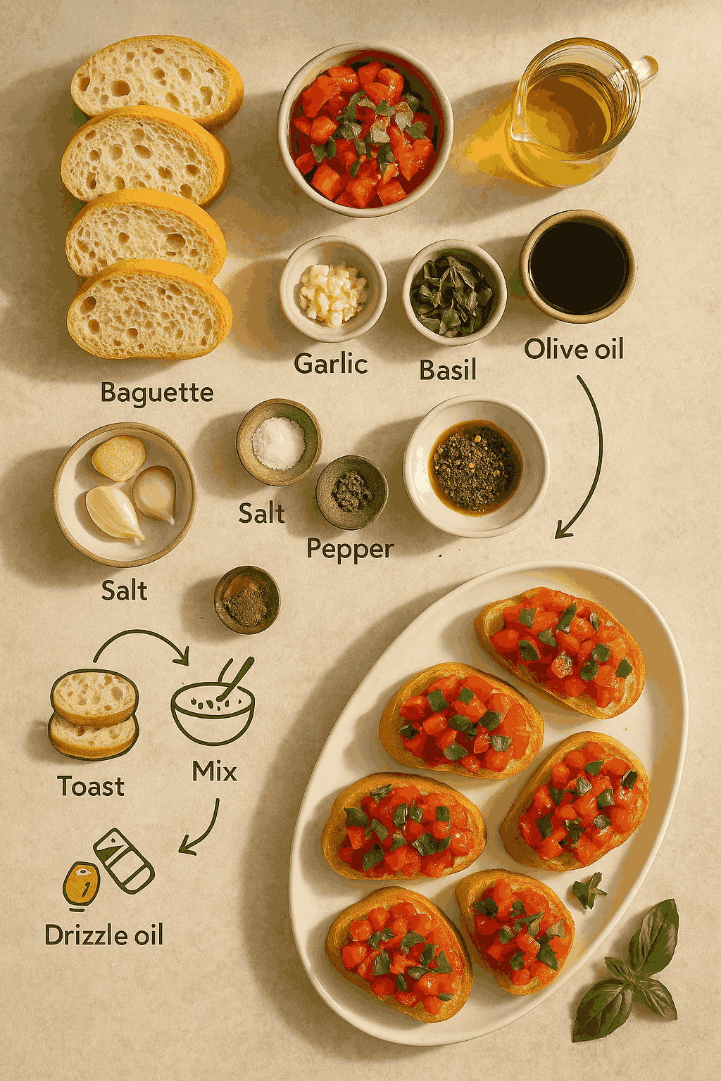 A Classic Tomato Basil Bruschetta Recipe for Appetizers